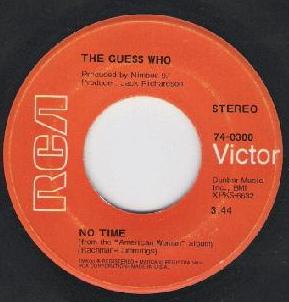 No Time / Proper Stranger by The Guess Who (Single, Psychedelic Rock ...