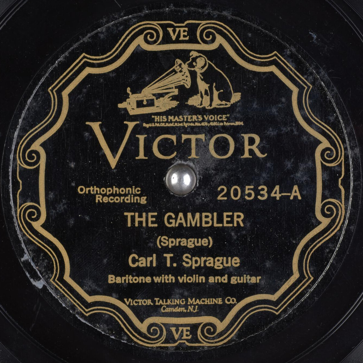 The Gambler / The Boston Burglar by Carl T. Sprague (Single, Western ...