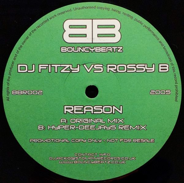 Reason by DJ Fitzy vs. Rossy B (Single, Scouse House): Reviews, Ratings ...