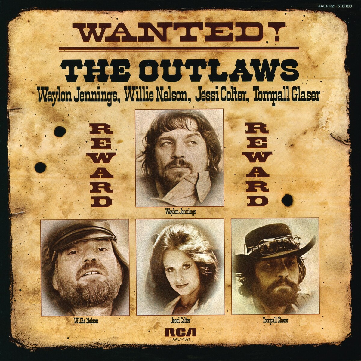 Wanted! The Outlaws by Waylon Jennings, Willie Nelson, Jessi Colter ...