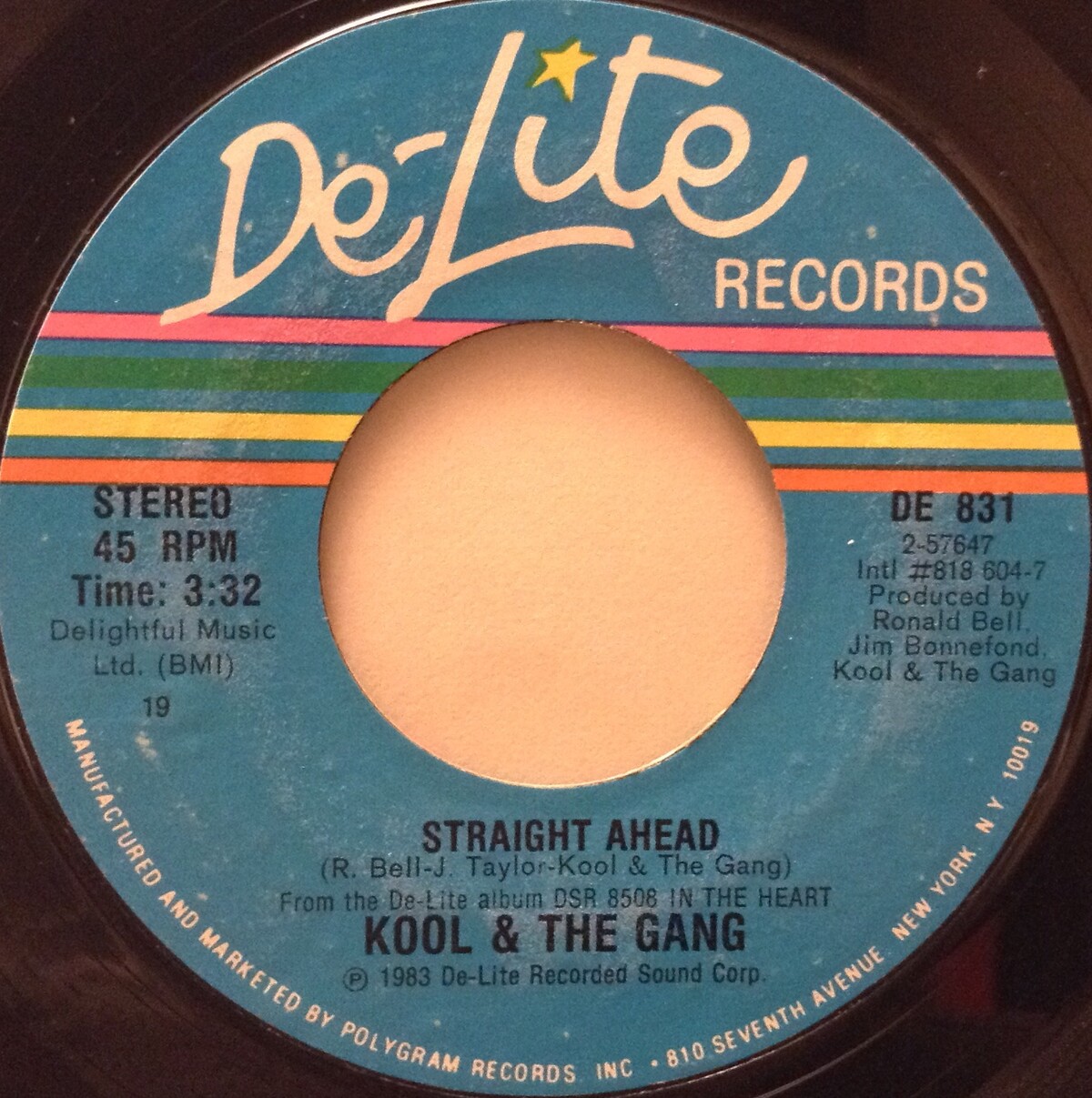 Straight Ahead / Hi De Ho, Hi De Ho by Kool & The Gang (Single, Disco ...
