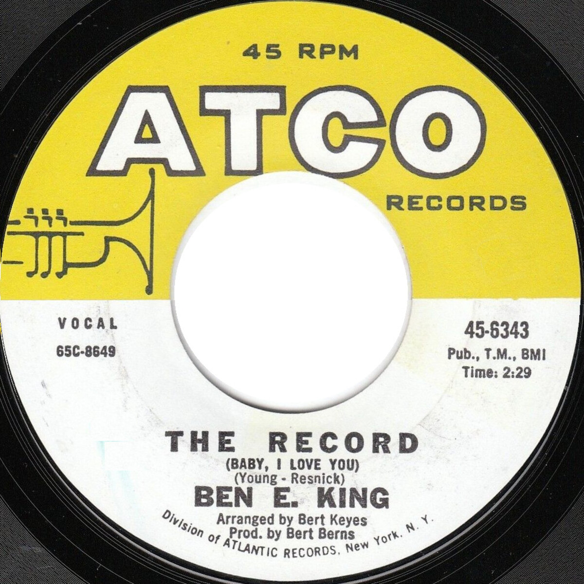 The Record (Baby I Love You) / The Way You Shake It by Ben E. King (Single, Pop Soul): Reviews ...
