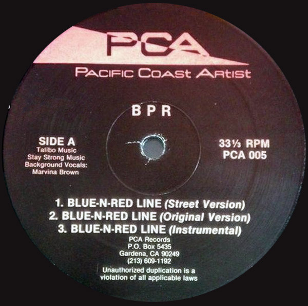 Blue-n-Red Line by B P R (Single): Reviews, Ratings, Credits, Song list ...