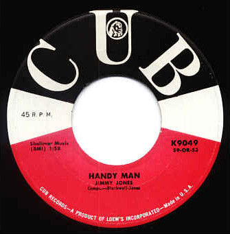 Handy Man / The Search Is Over by Jimmy Jones (Single, Rhythm & Blues ...