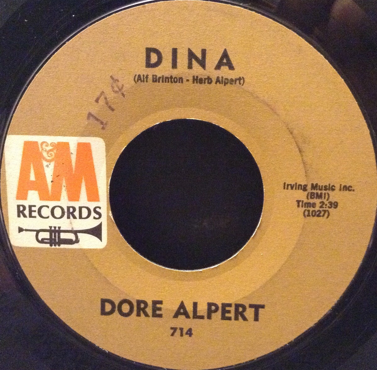 Dina / You're Doin' What You Did With Me With Him by Dore Alpert ...