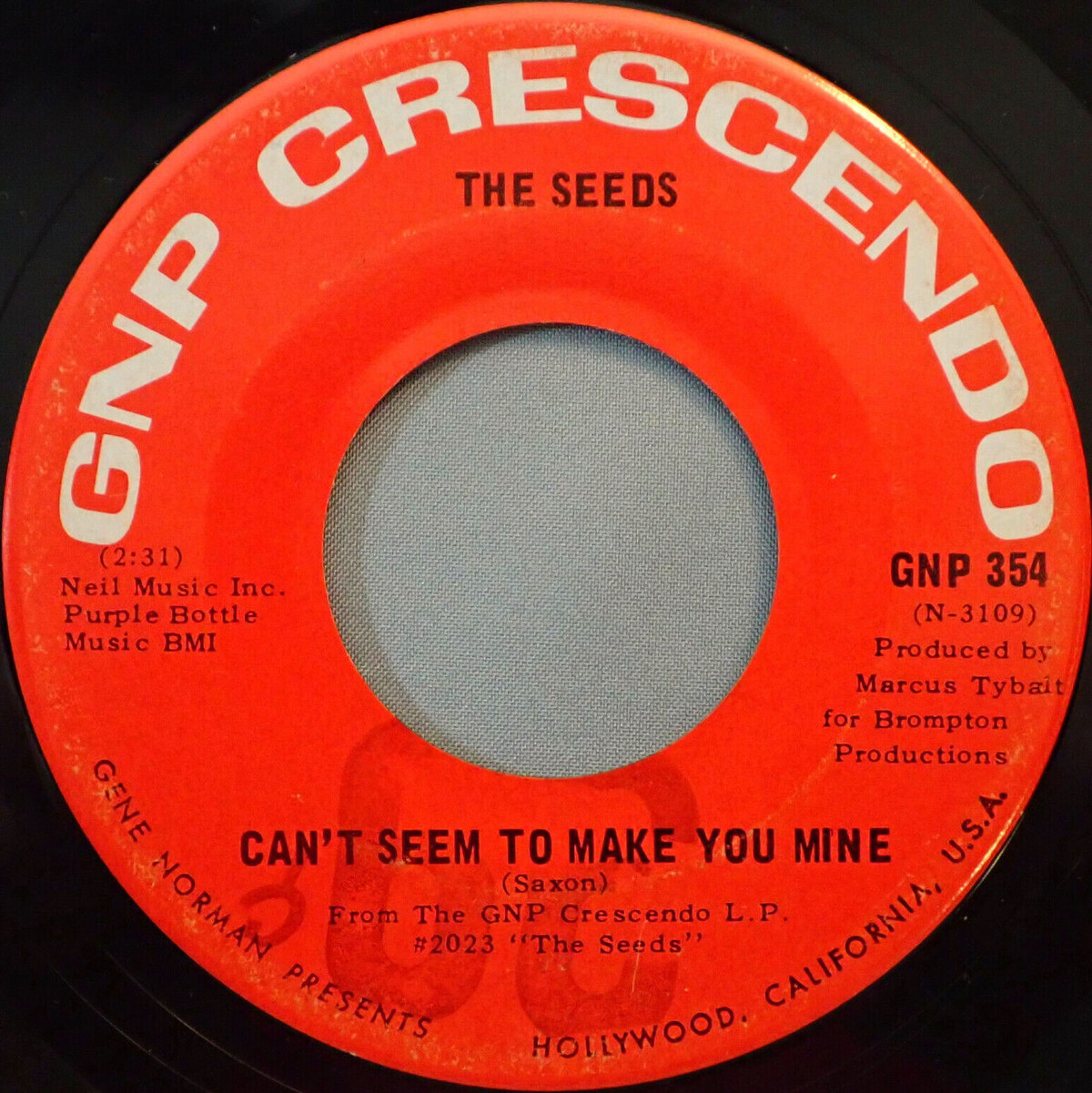 Can't Seem to Make You Mine / Daisy Mae by The Seeds (Single, Garage ...
