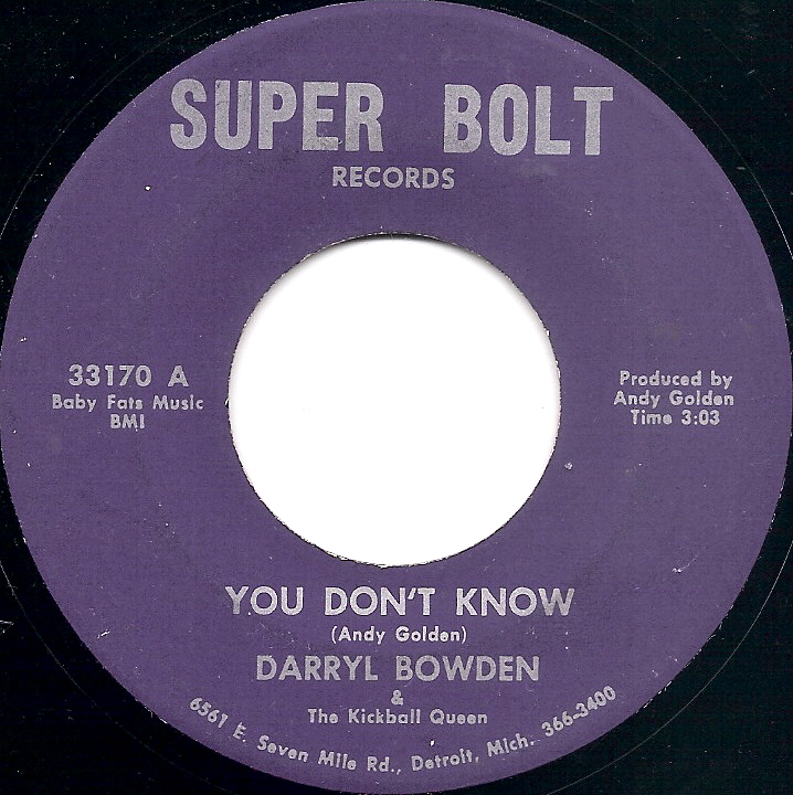You Don't Know / Lottery by Daryl Bowden / Rochelle Rosenthal and the ...