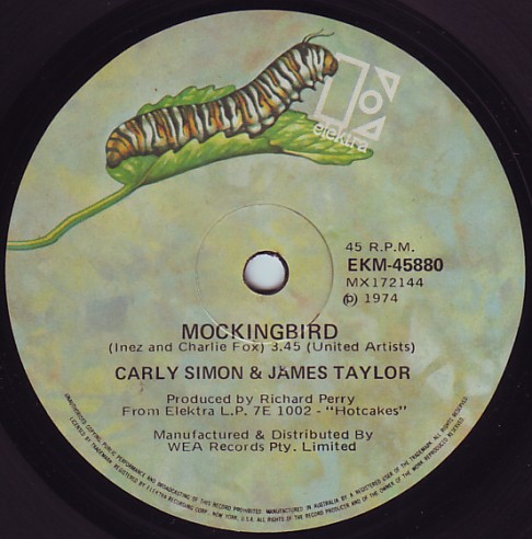 Mockingbird / Grownup by Carly Simon & James Taylor (Single; Elektra ...