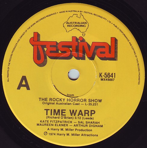The Time Warp (from The Rocky Horror Show) [Original Australian Cast ...