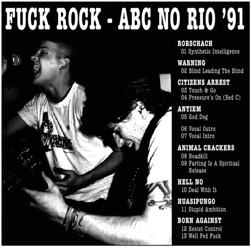 Fuck Rock - ABC No Rio '91 by Various Artists (Bootleg, Hardcore Punk ...