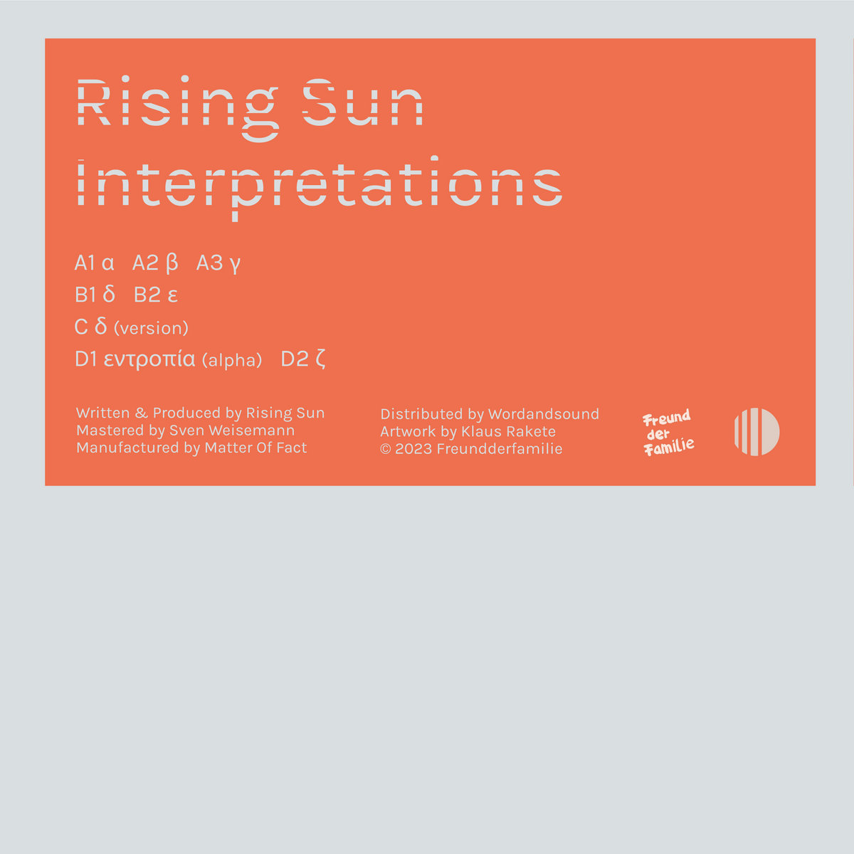 Rising Sun Interpretations by Freund der Familie (Album, Dub Techno ...