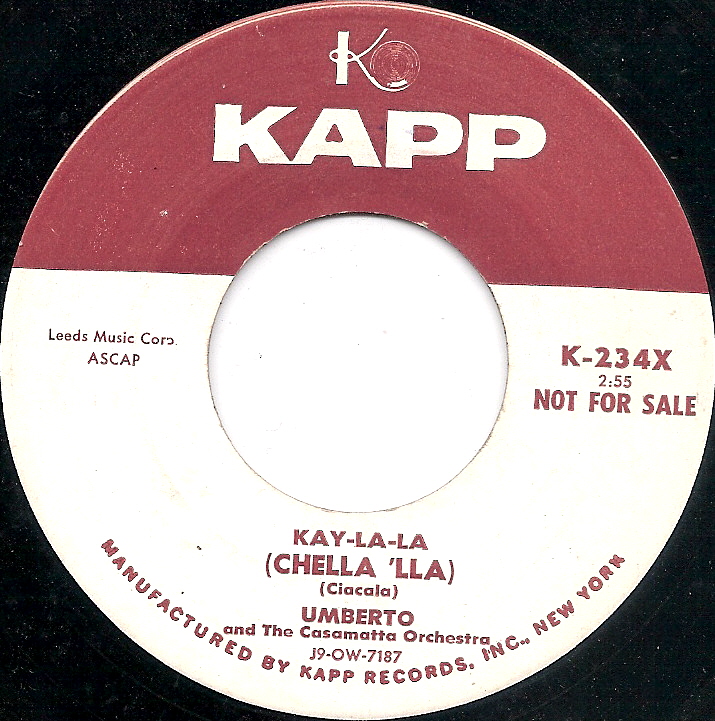 Kay-La-La (Chella 'Lla) / Lazzarella by Umberto and The Casamatta ...