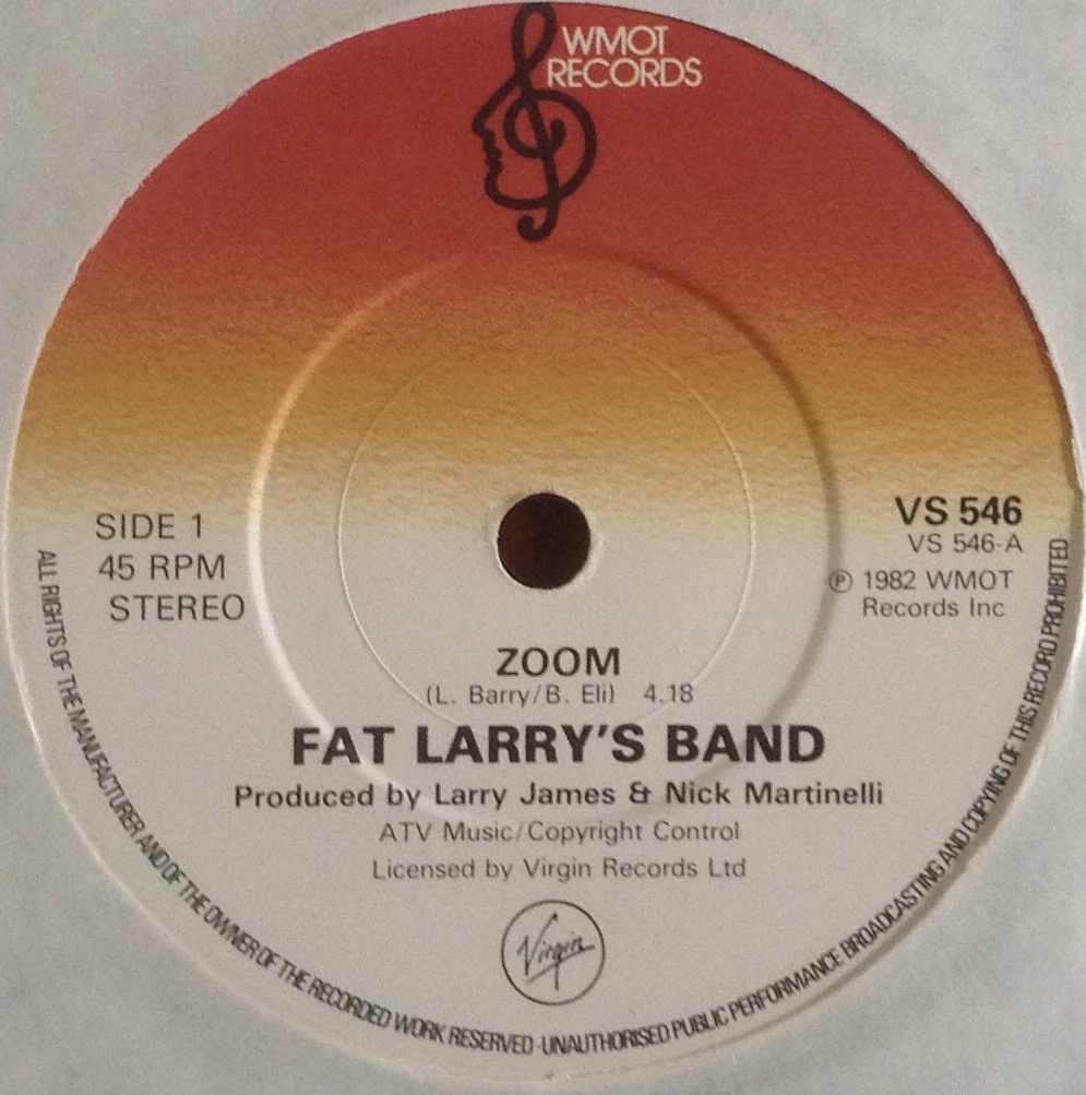Zoom / House Party by Fat Larry's Band (Single; Virgin; VS 546 ...