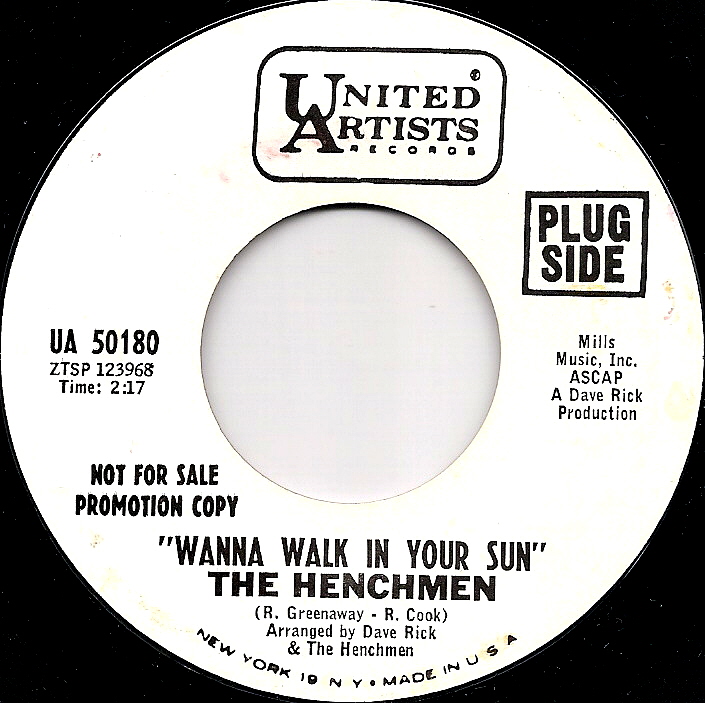 Never Reached Your Heart / Wanna Walk in Your Sun by The Henchmen ...