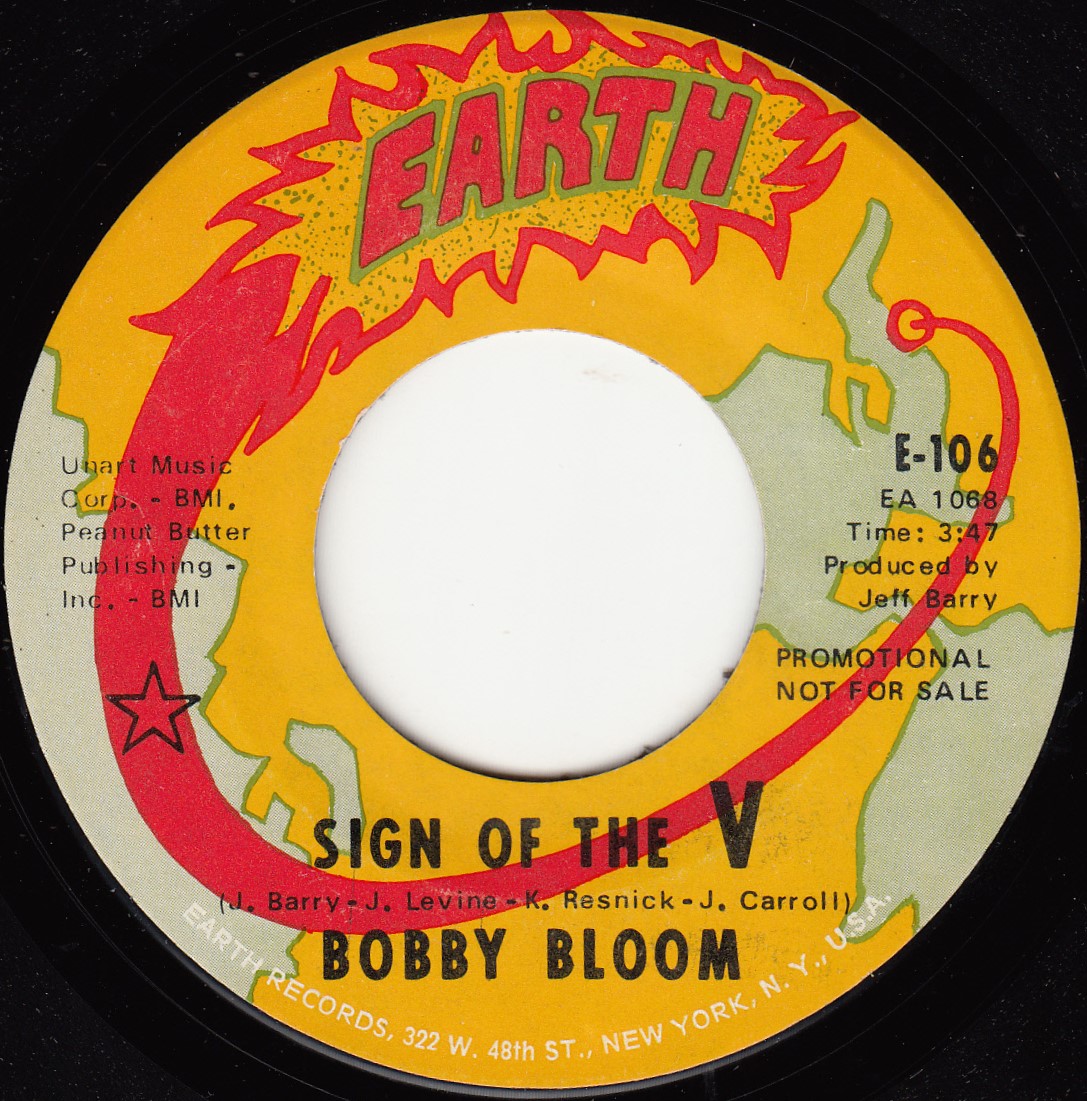 Heidi / Sign of the V by Bobby Bloom (Single; Earth; E-106): Reviews ...
