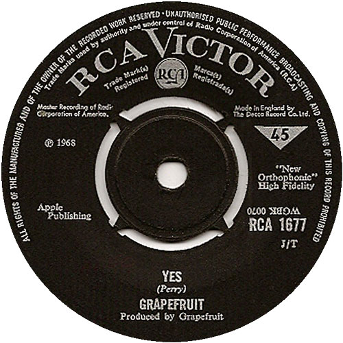 Yes / Elevator by Grapefruit (Single, Pop Rock): Reviews, Ratings ...
