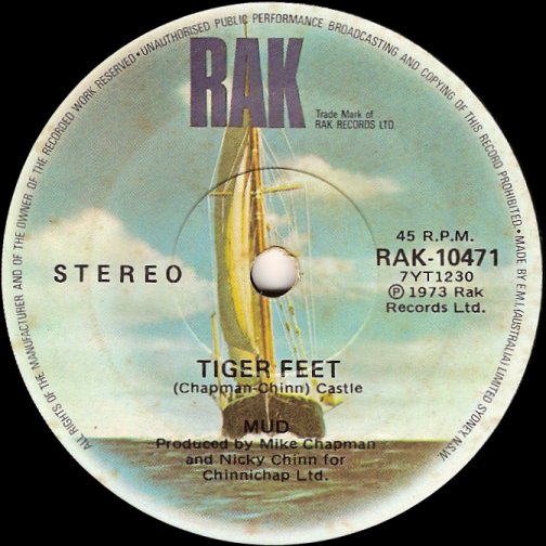 Tiger Feet / Mr. Bagatelle by Mud (Single; RAK; RAK-10471): Reviews ...