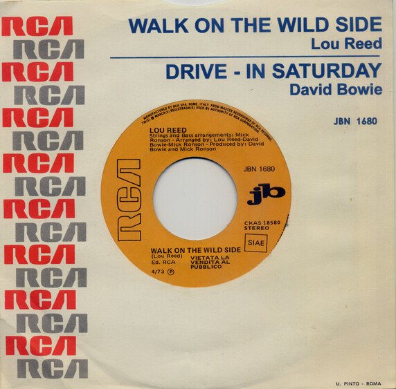 Walk on the Wild Side / Drive - In Saturday by Lou Reed / David Bowie (Single): Reviews, Ratings ...