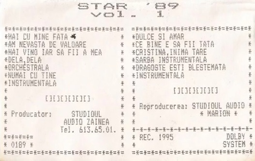 Vol. 1 by Star '89 (Album, Muzică de mahala): Reviews, Ratings, Credits ...