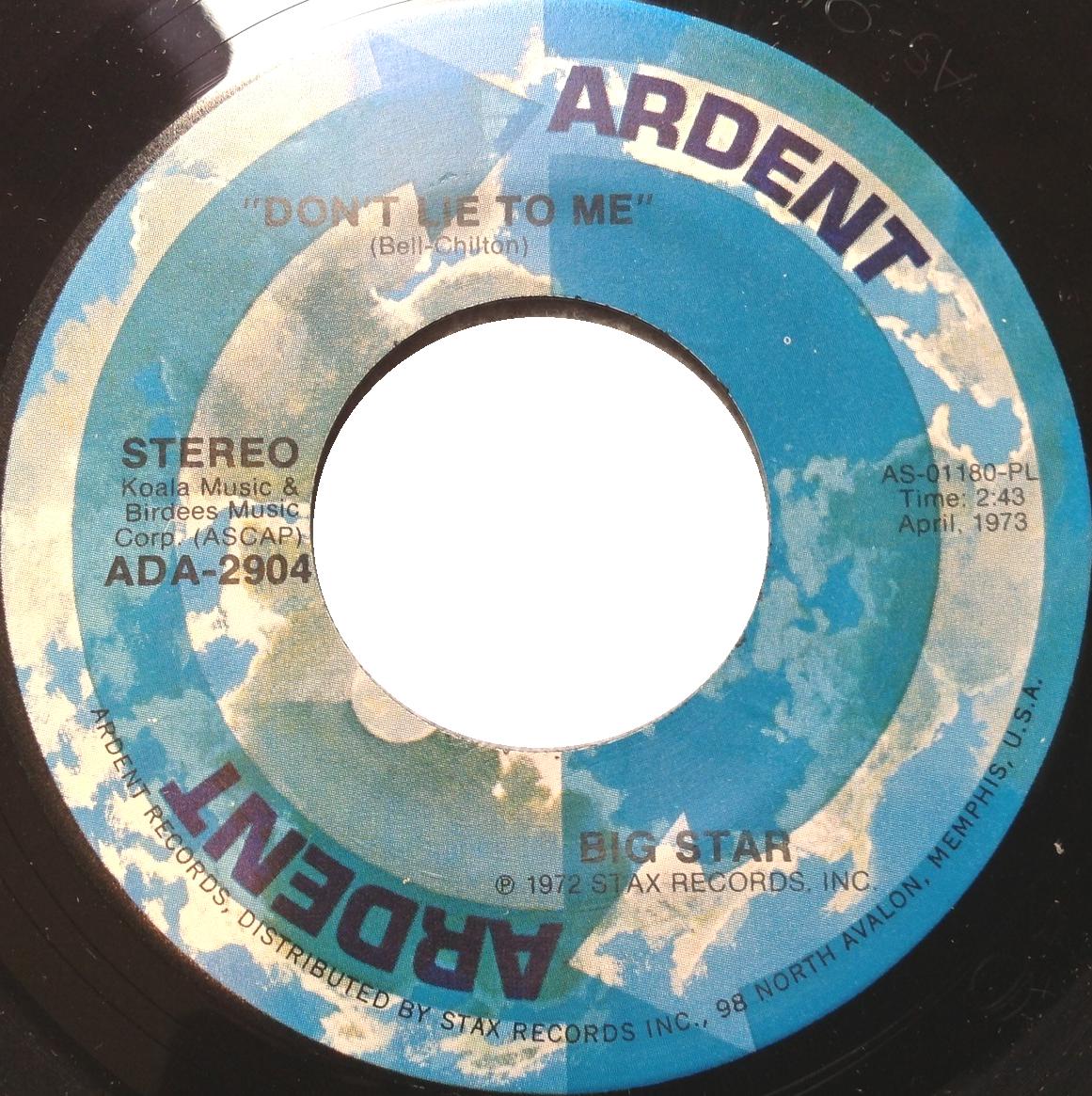 Thirteen / Watch the Sunrise by Big Star (Single, Folk Pop): Reviews ...