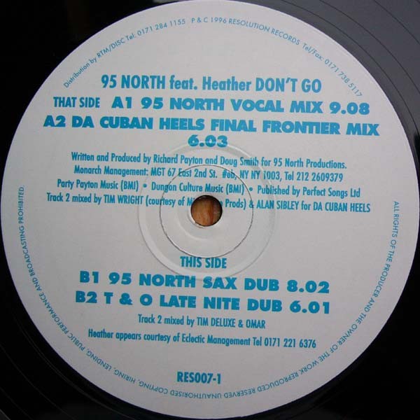 Don't Go by 95 North (Single, Garage House): Reviews, Ratings, Credits ...