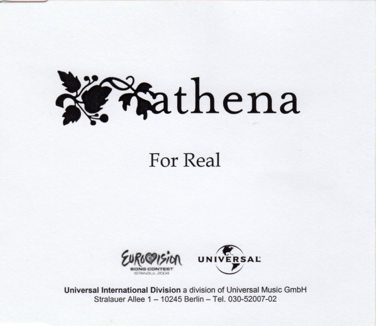 For Real by Athena (Single; Universal; n/a): Reviews, Ratings, Credits ...
