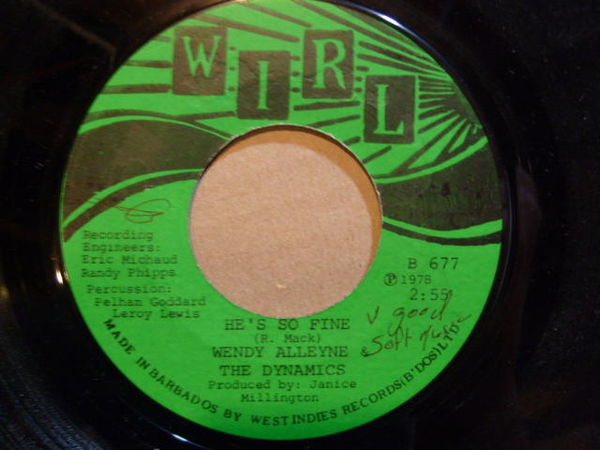 He's So Fine / All I Want Is Music by Wendy Alleyne (Single, Spouge ...