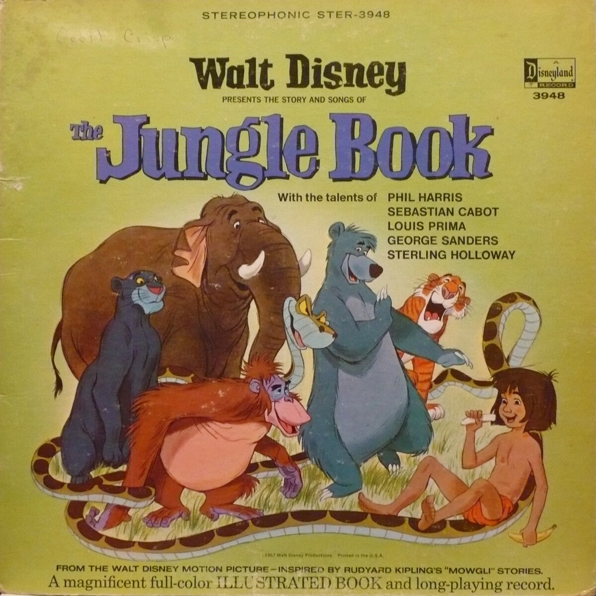 The Jungle Book by Various Artists (Compilation; Disneyland; STER-3948 ...