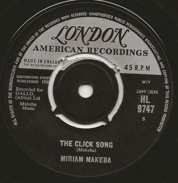 The Click Song / Mbube by Miriam Makeba (Single, Marabi): Reviews ...