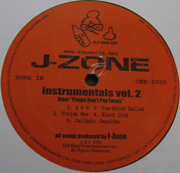 Instrumentals Vol. 2 by J-Zone (Album, Instrumental Hip Hop): Reviews ...