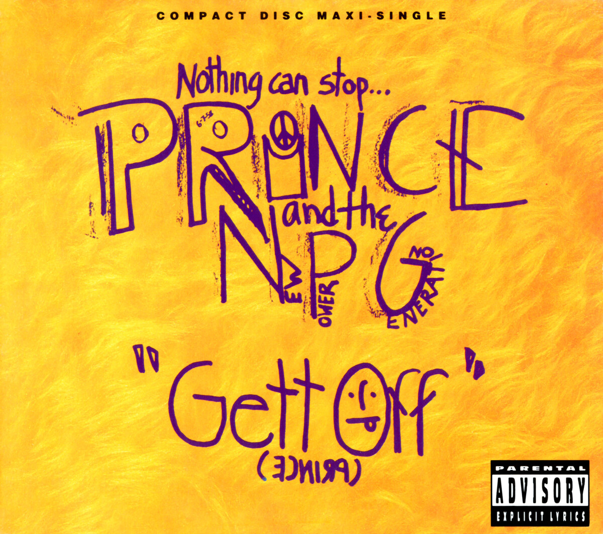 Gett Off by Prince and the NPG (Single; Paisley Park; 9 40138-2 ...