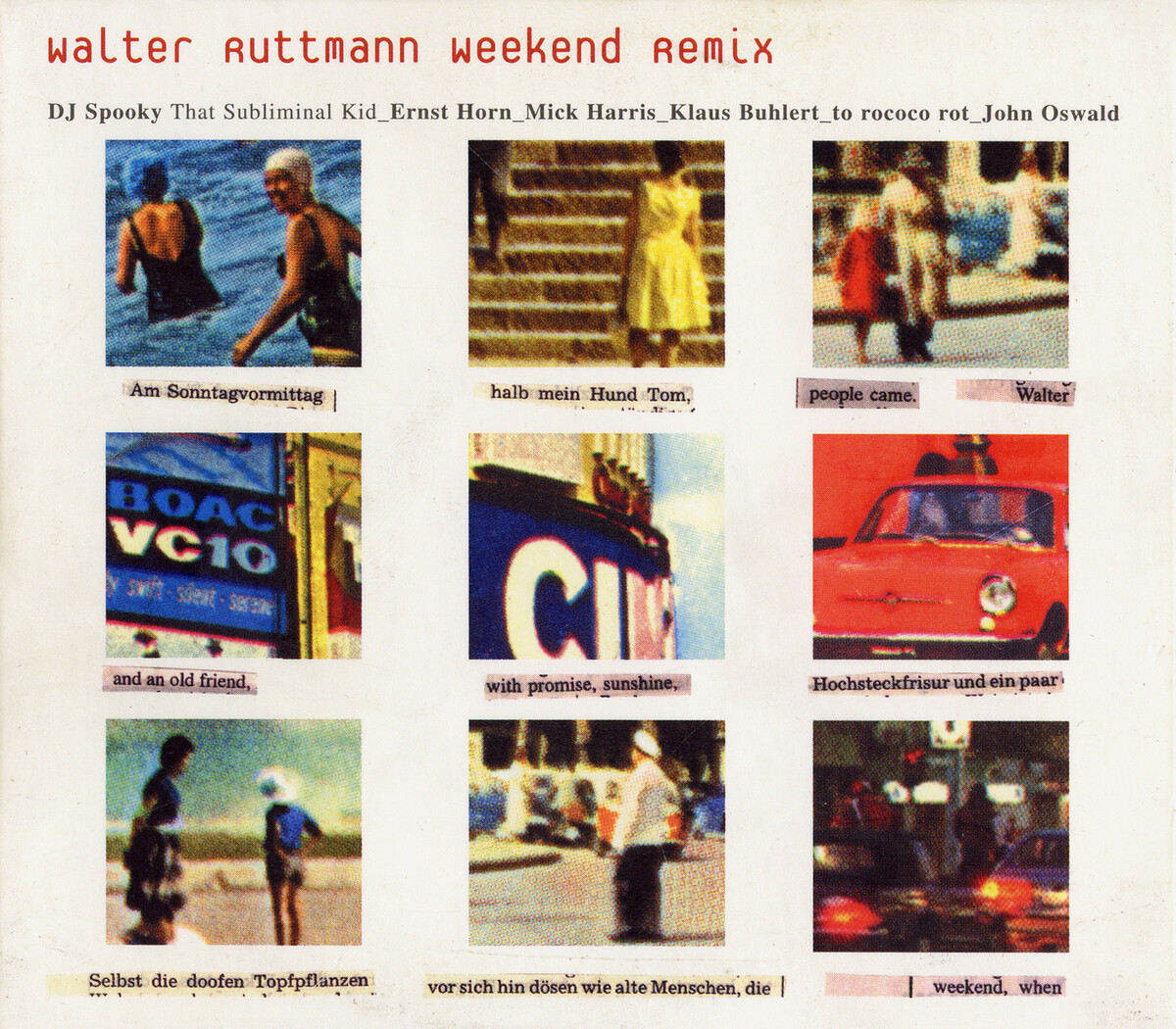 Weekend Remix by Walter Ruttmann (Album, Ambient): Reviews, Ratings ...