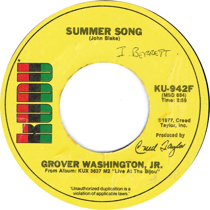 Summer Song / Juffure by Grover Washington, Jr. (Single): Reviews ...