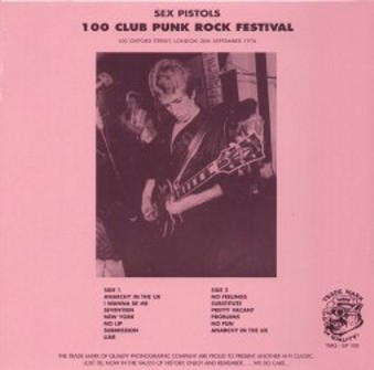 100 Club Punk Rock Festival [Live 1976-09-20 London, 100 Club] by Sex ...