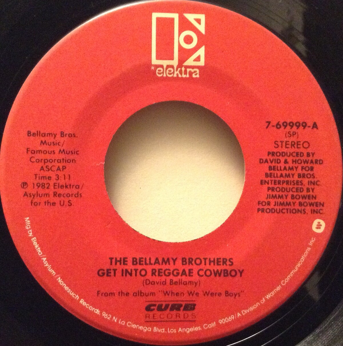 Get Into Reggae Cowboy / We're Just a Little Ole Country Band by The ...