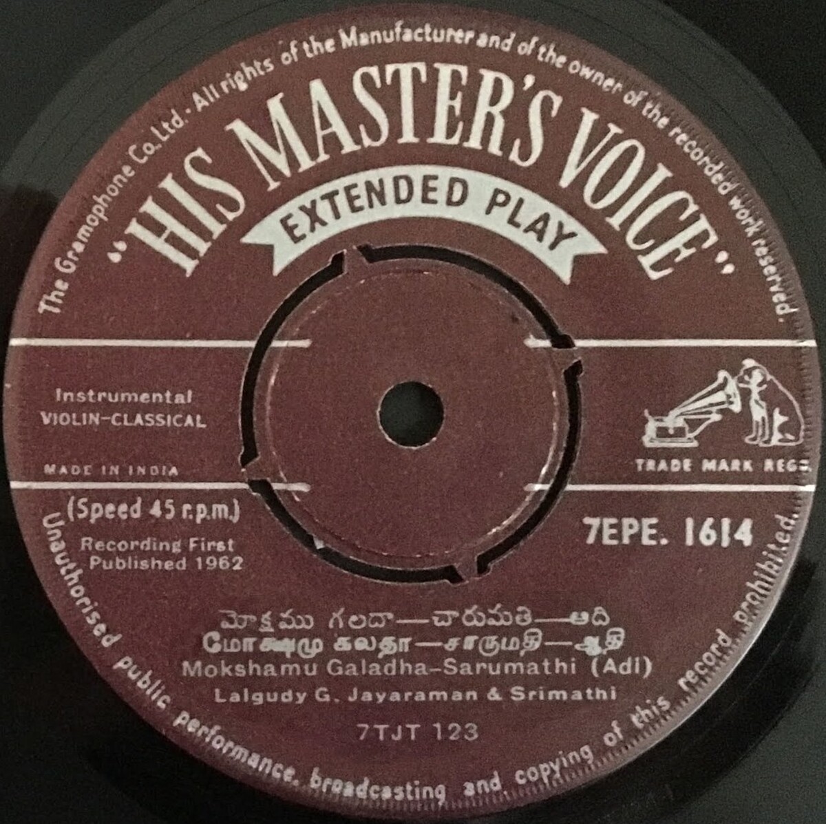 Mokshamu Galadha - Sarumathi (Adi) / Anuragamu - Saraswathi (Rupakam ...