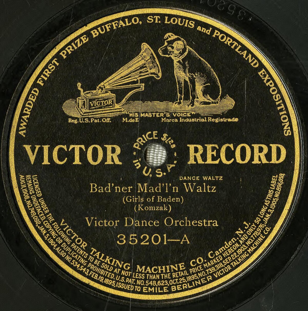 Bad'ner Mad'l'n Waltz / Life Preserver Two-Step by Victor Dance ...