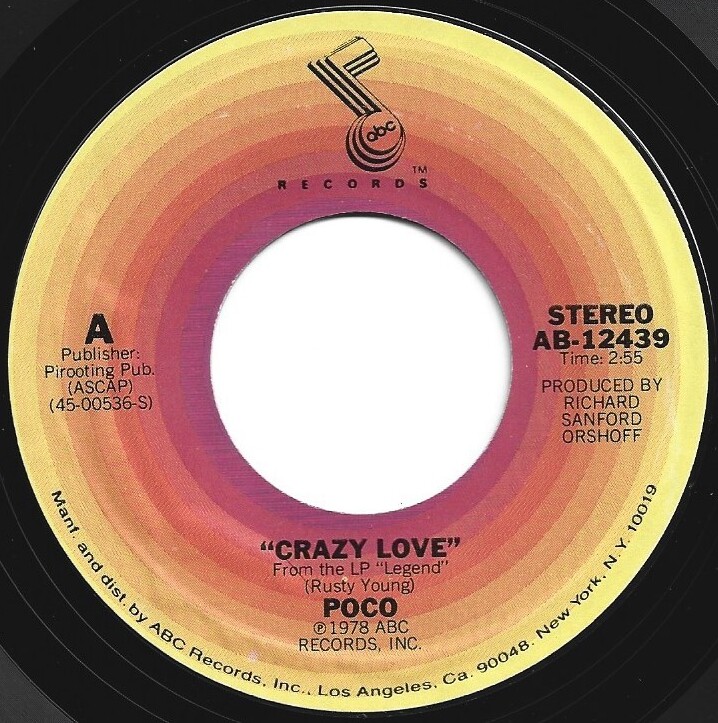 Crazy Love / Barbados by Poco (Single, Soft Rock): Reviews, Ratings ...