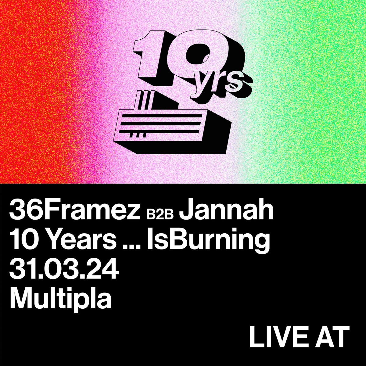 IsBurning 10 Year Anniversary @ Bar Dancing Multipla, Amsterdam by ...