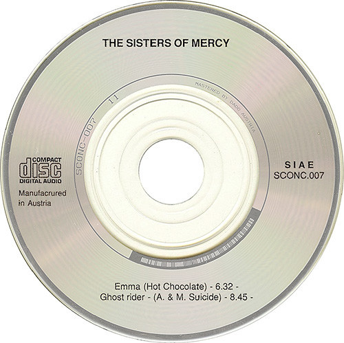 Emma / Ghost Rider by The Sisters of Mercy (Single, Gothic Rock ...
