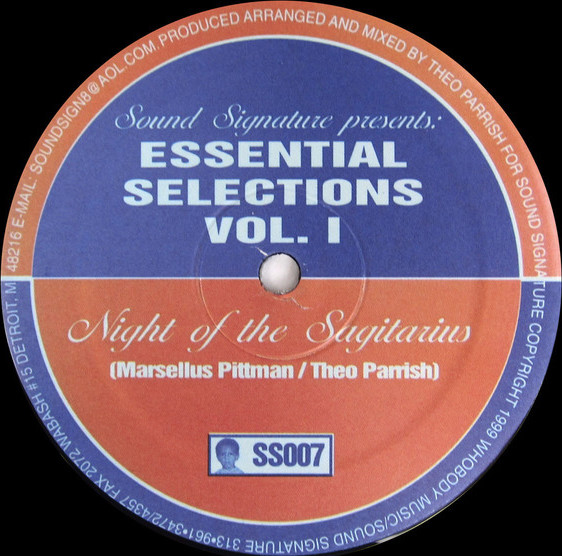 Essential Selections Vol. 1 by Marsellus Pittman & Theo Parrish (EP ...
