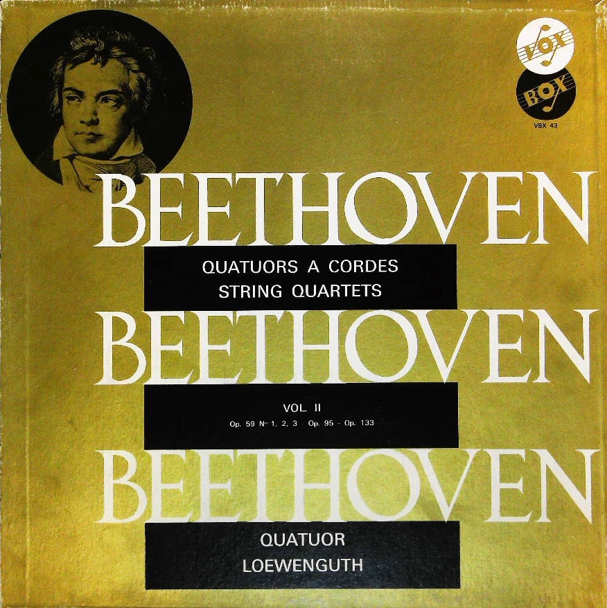 String Quartets: Vol. II - Op. 59 No. 1, 2, 3; Op. 95; Op. 133 by Quatuor Loewenguth (Album ...