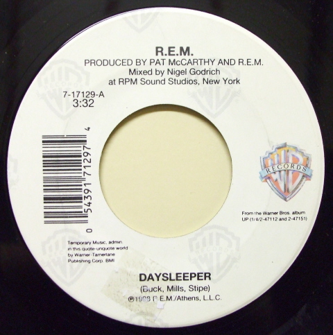 Daysleeper / Emphysema by R.E.M. (Single; Warner Bros.; 7-17129): Reviews, Ratings, Credits ...