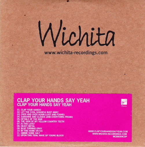 Clap Your Hands Say Yeah by Clap Your Hands Say Yeah (Album; Wichita ...