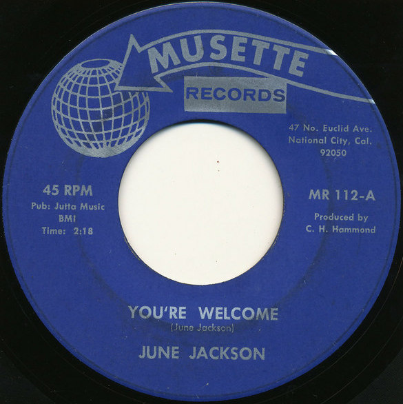 You're Welcome / Bottoms Up by June Jackson (Single): Reviews, Ratings ...