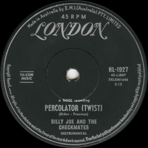 Percolator (Twist) / Round and Round and Round and Round by Billy Joe ...