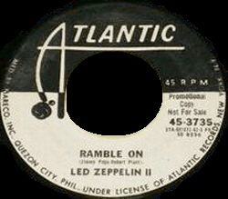 Heartbreaker / Ramble On by Led Zeppelin (Single; Atlantic; 45-3735 ...