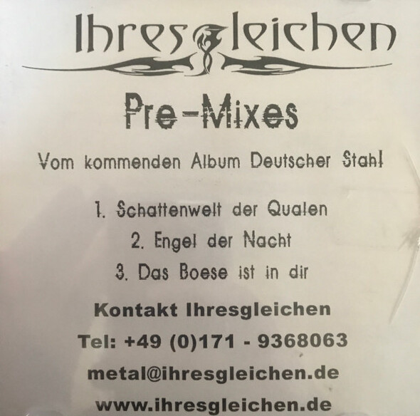 Pre-Mixes by Ihresgleichen (EP): Reviews, Ratings, Credits, Song list ...