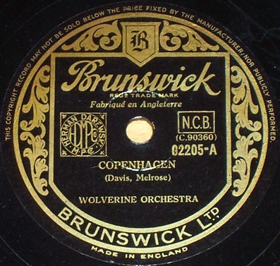 Copenhagen / Tiger Rag by The Wolverine Orchestra (Single, Jazz ...
