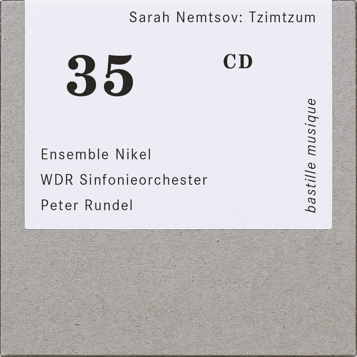 Tzimtzum by WDR Sinfonieorchester / Ensemble Nikel / Peter Rundel ...
